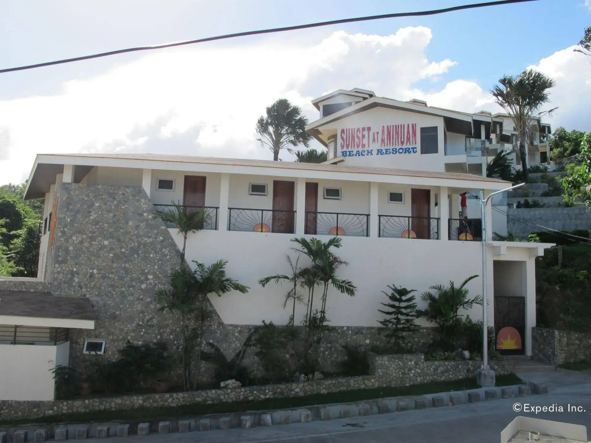 Sunset at Aninuan Beach Resort in Maricaban Island, Philippines from ...